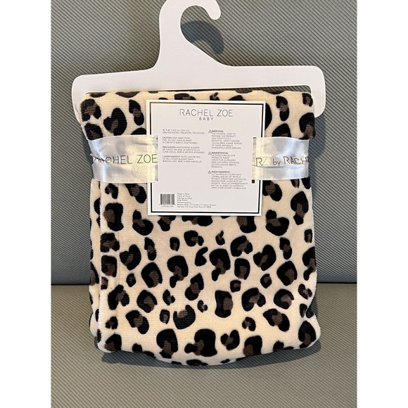 Rachel Zoe | Other | Rachel Zoe Baby Blanket Leopard Print Reversible ...
